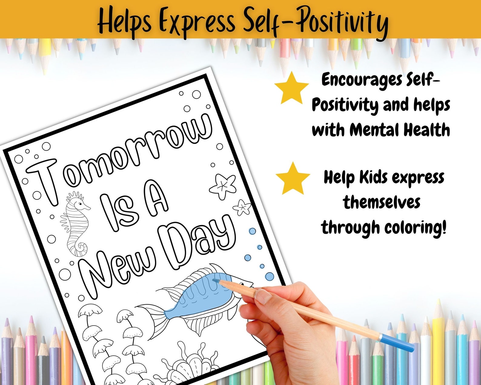 Kids Positivity Coloring Pages Affirmation Coloring Positive - Etsy