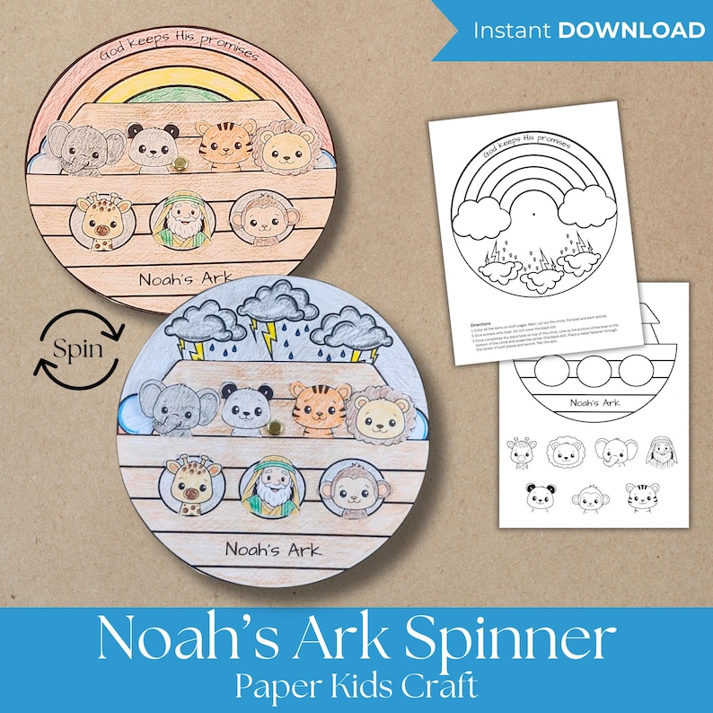 Noah’s Ark Kids Craft, God Keeps His Promises, Christian Kids Craft ...