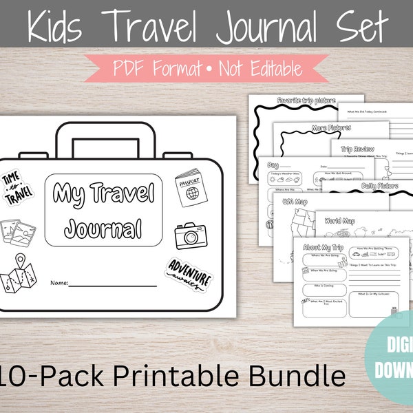 Travel Journal - Etsy