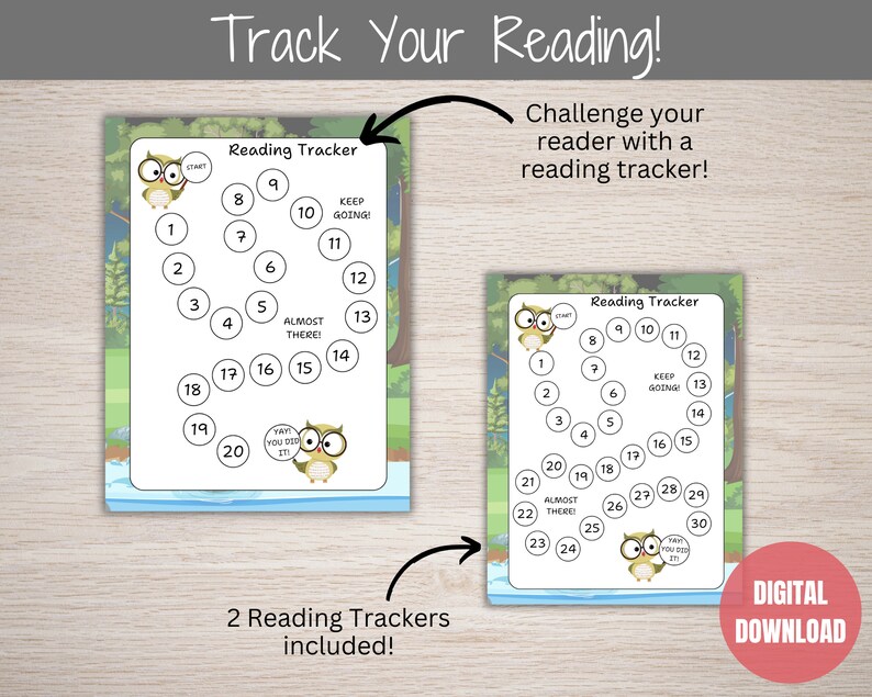 Kids Reading Journal: Printable Book Tracker, Review Pages (PDF) - Etsy