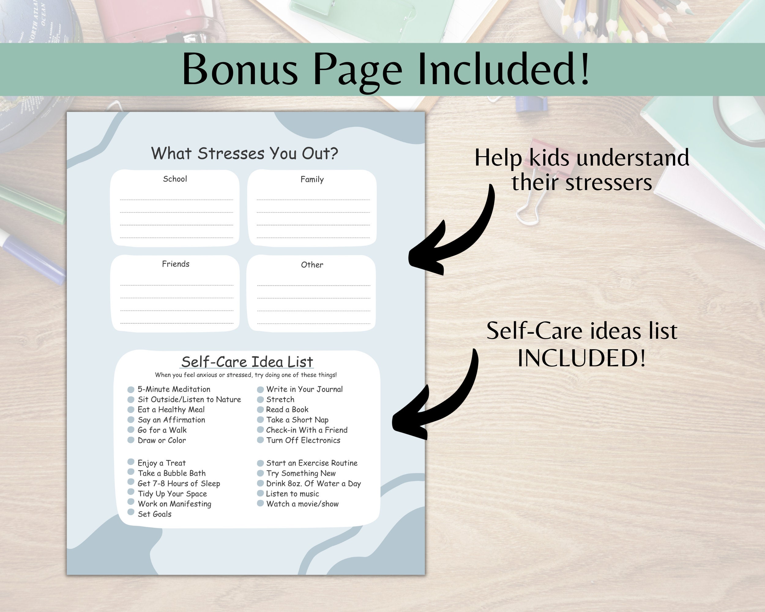 Self-care Journal, Self-love Journal, Mental Health Planner, Kids ...