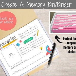 Kids Keepsake Journal, School Memory Book, School Memories, School ...