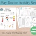Pretend Play Dr. Activities, Doctor Themed Games, Kids Hospital Sheets ...