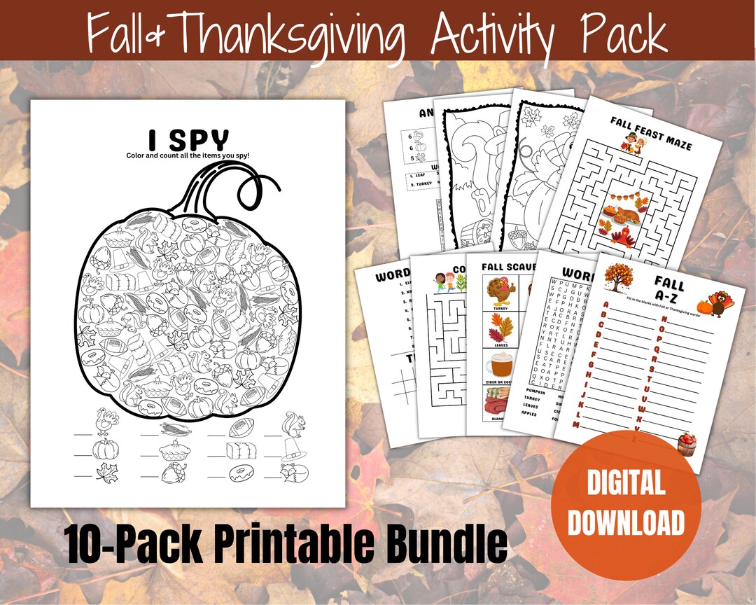Thanksgiving Activity Printable, Thanksgiving Coloring, Fall Party ...