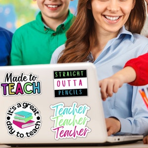 Digital Printable Teacher Stickers, Education Stickers, Teacher Print ...