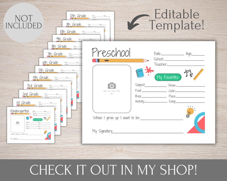 Kids Keepsake Journal, School Memory Book, School Memories, School ...