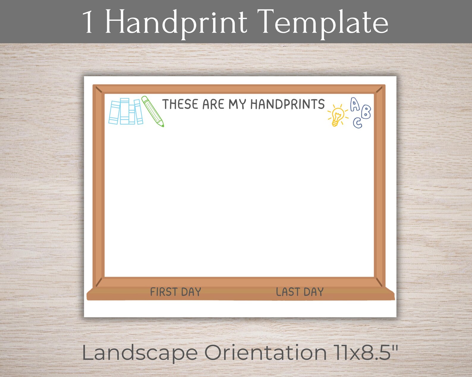 EDITABLE Kids Keepsake Template, First and Last Day of School Printable ...