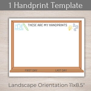 EDITABLE Kids Keepsake Template, First and Last Day of School Printable ...