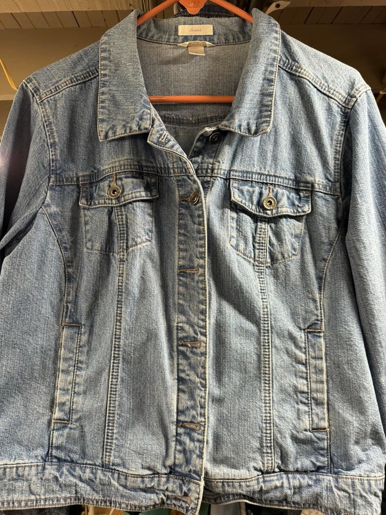 Wild West Cowgirl Denim Jacket, Ladies XL, Christoper Banks Brand ...