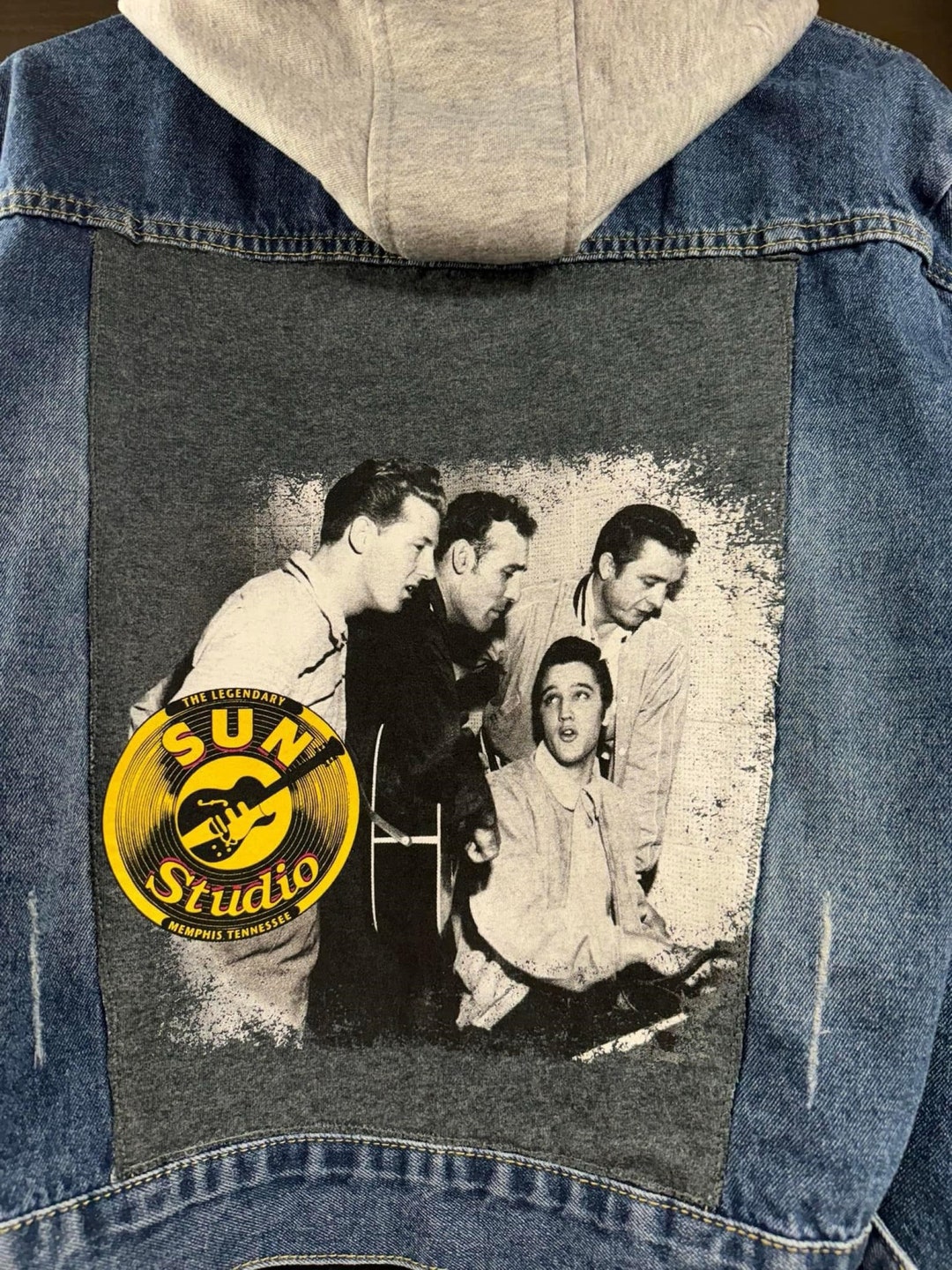 Elvis Presley Denim Jacket, Sun Records, With Jerry Lee Lewis, Johnny ...