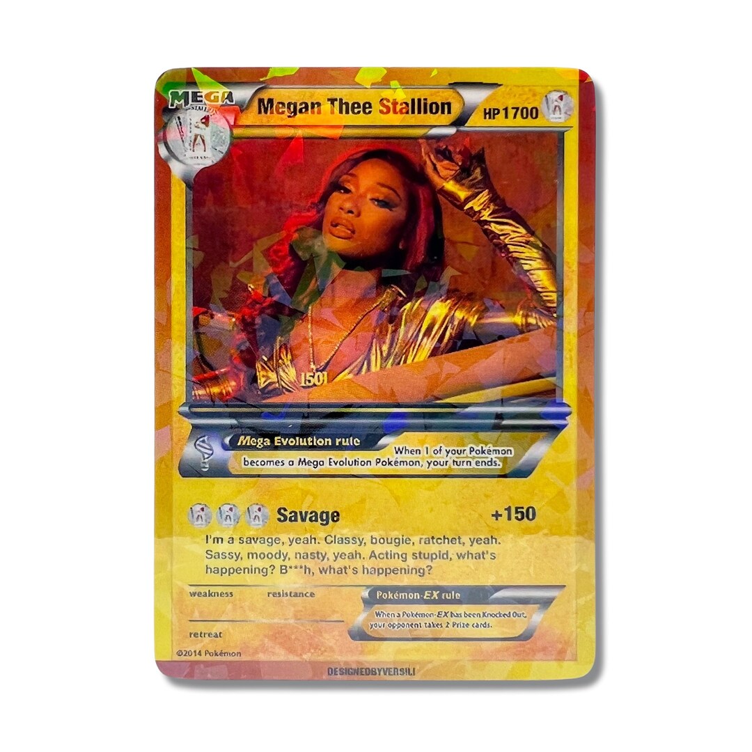 Megan Thee Stallion Pokémon Card - Etsy