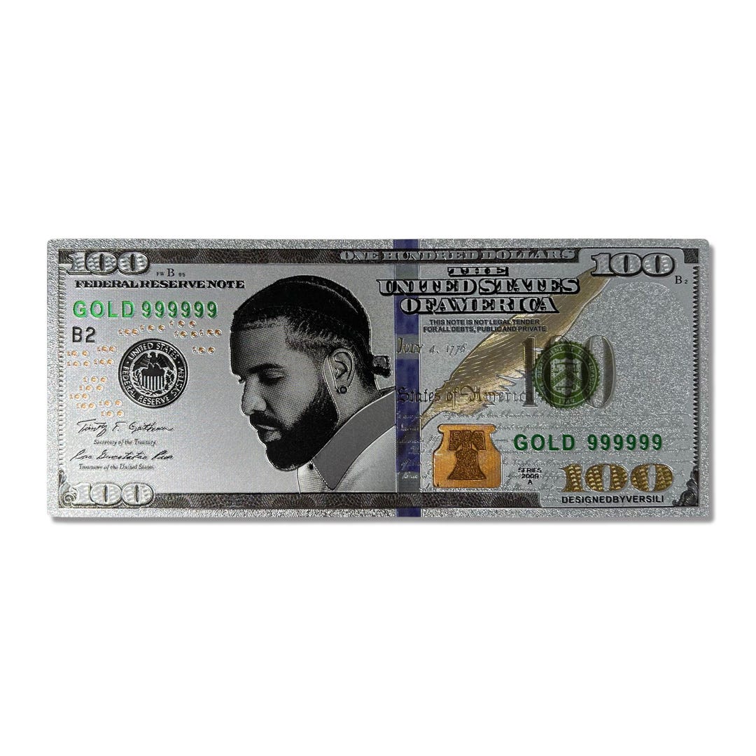 Drake Money Dollar Bill - Etsy