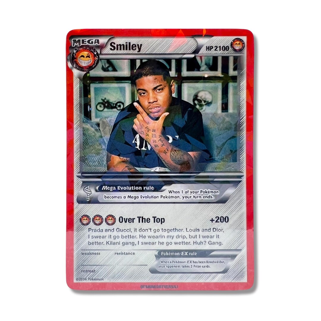 Smiley Pokémon Card - Etsy