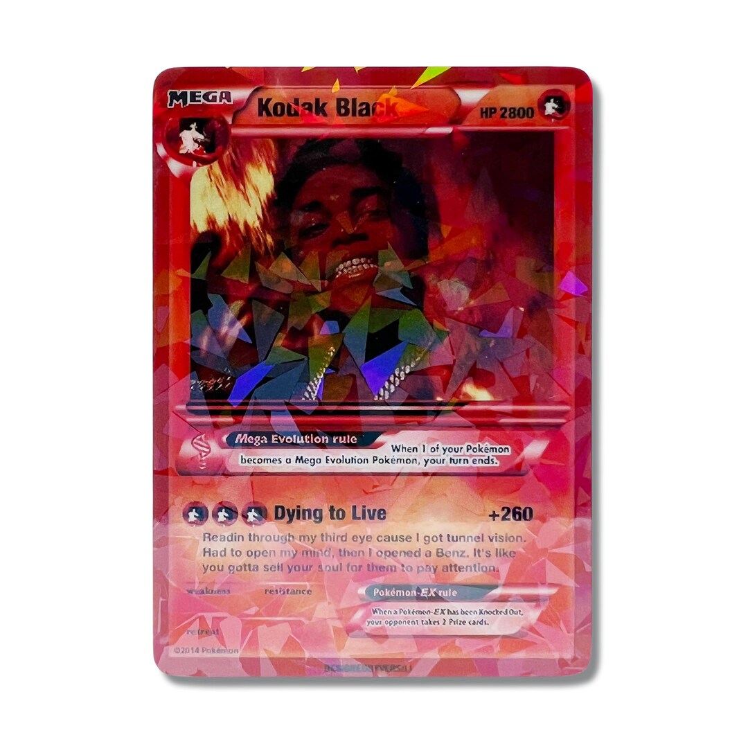 Kodak Black Pokémon Card - Etsy