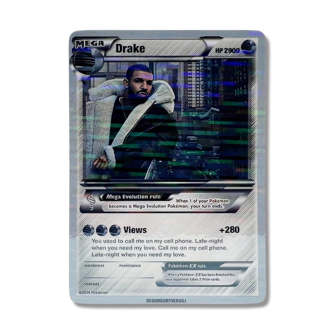 Drake Pokémon Card - Etsy