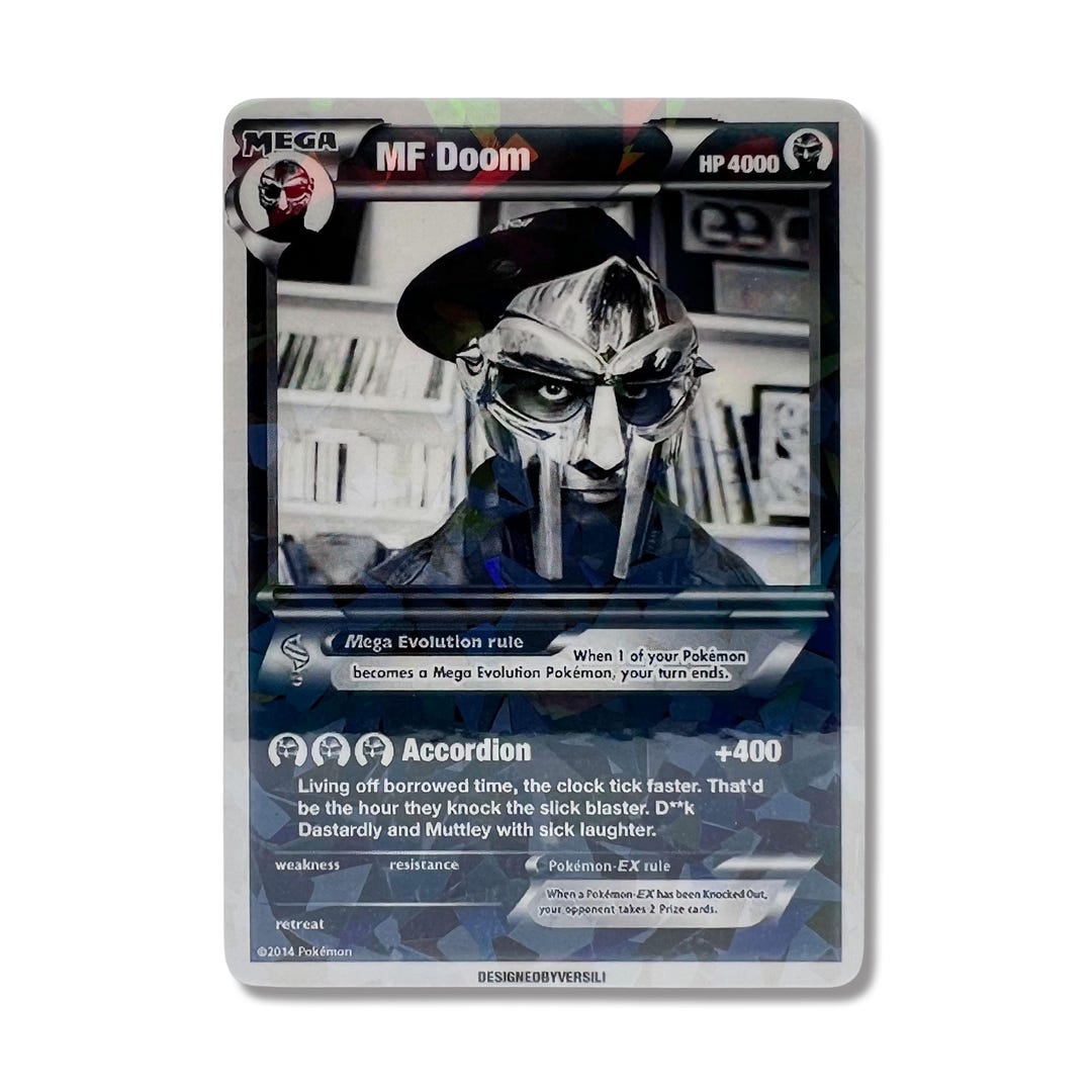 MF DOOM Pokémon Card - Etsy