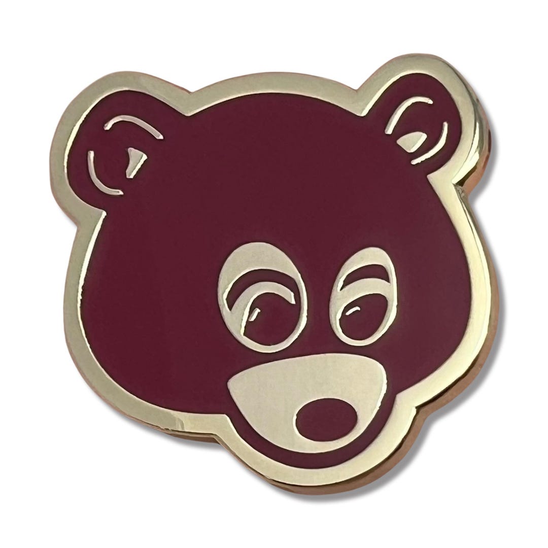 College Dropout Bear Hat Pin - Etsy