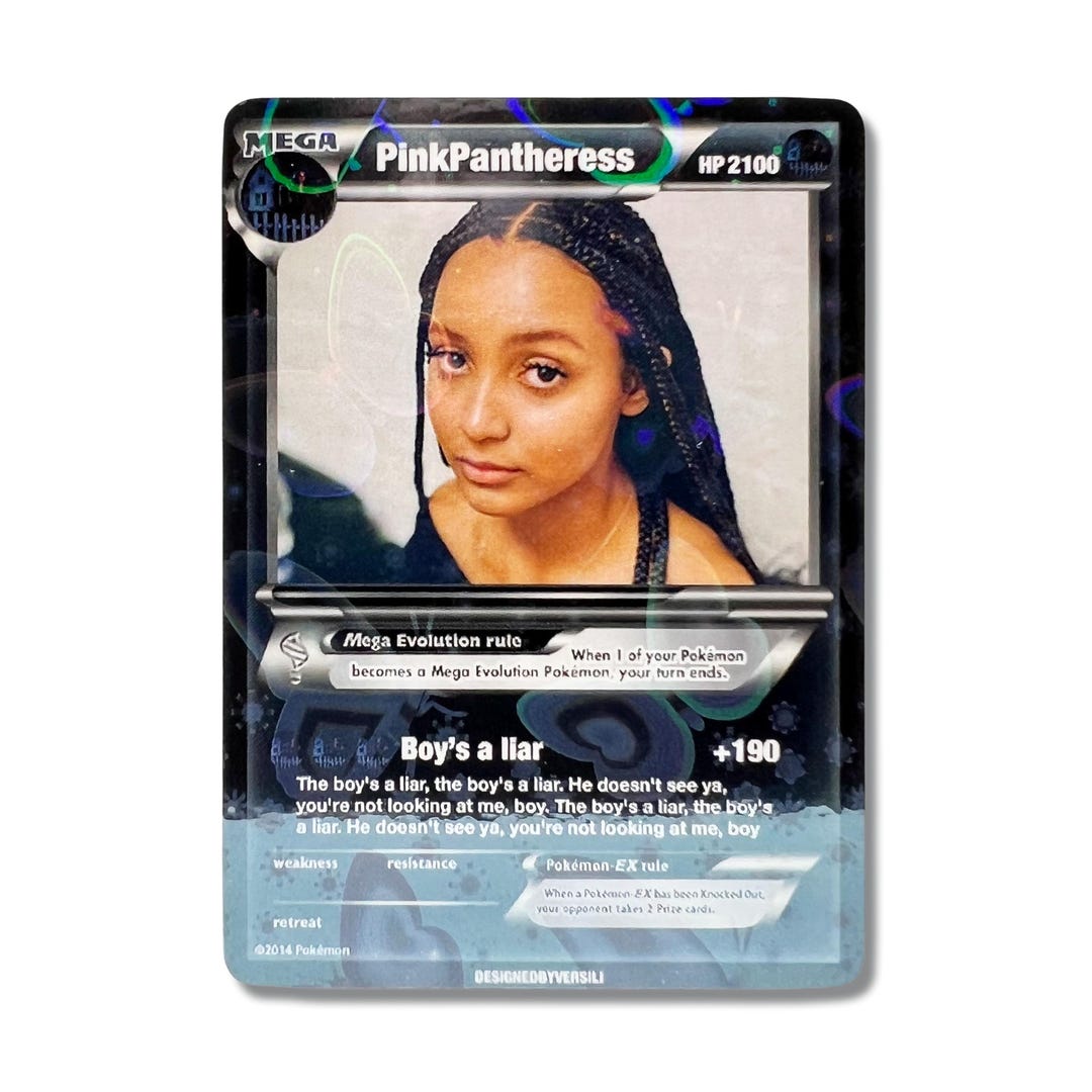 Pinkpantheress Pokémon Card - Etsy