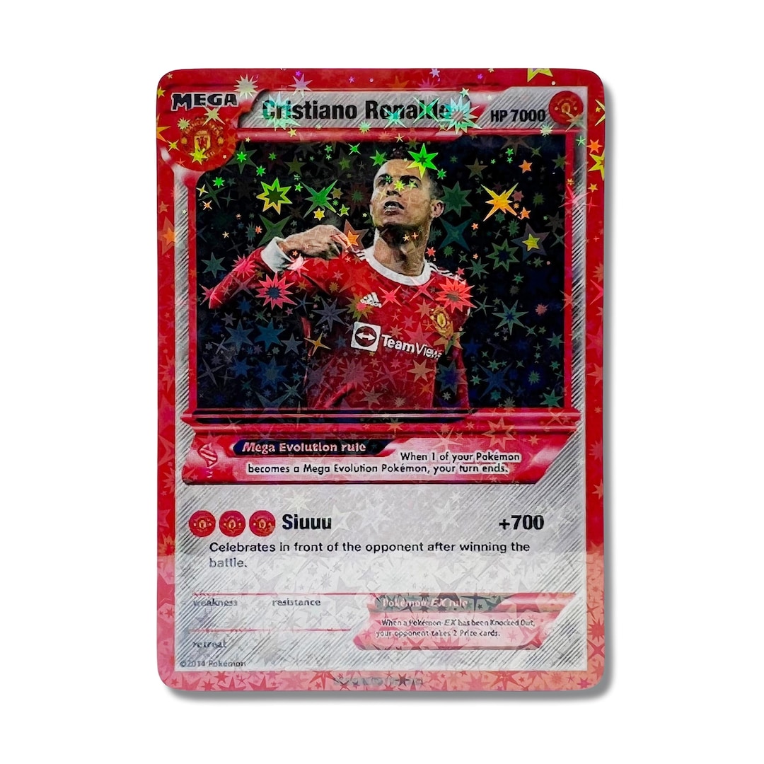Cristiano Ronaldo Pokémon Card - Etsy