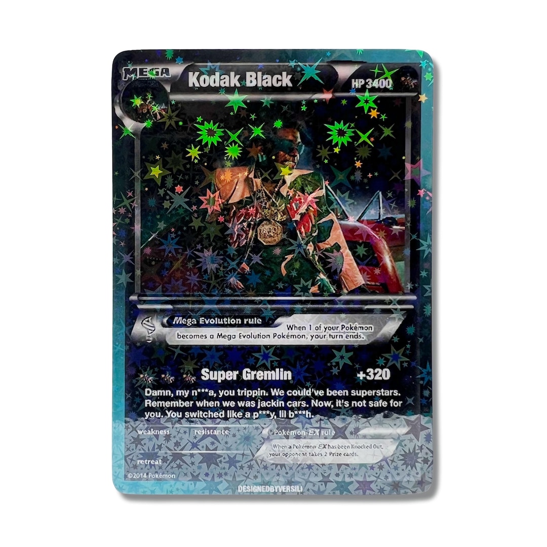 Kodak Black Pokémon Card - Etsy