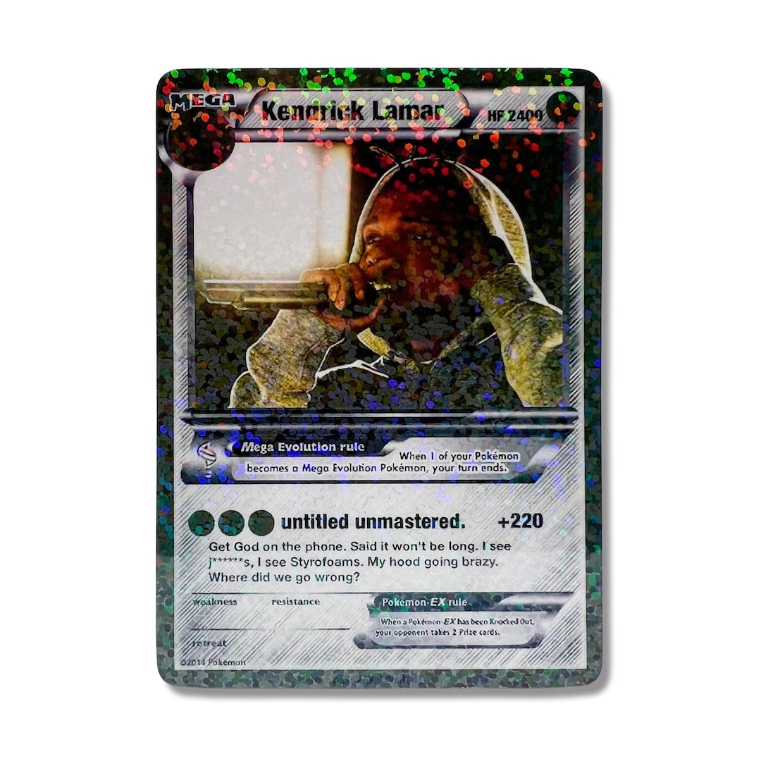 Kendrick Lamar Pokémon Card - Etsy
