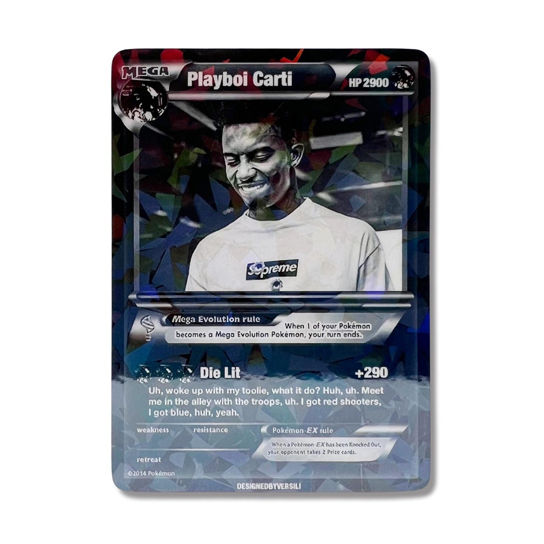 Playboi Carti Pokémon Card - Etsy