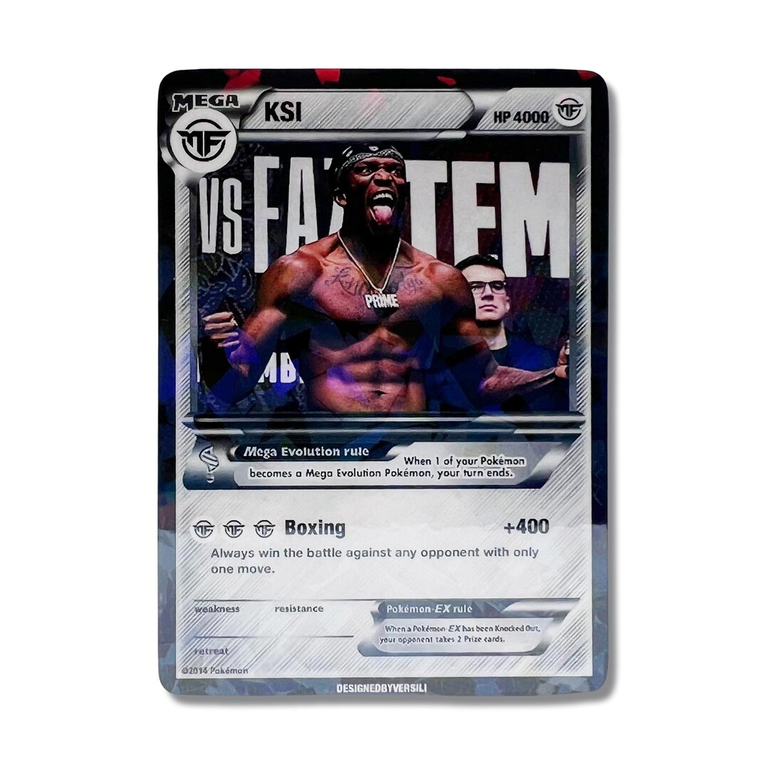 KSI Pokémon Card - Etsy