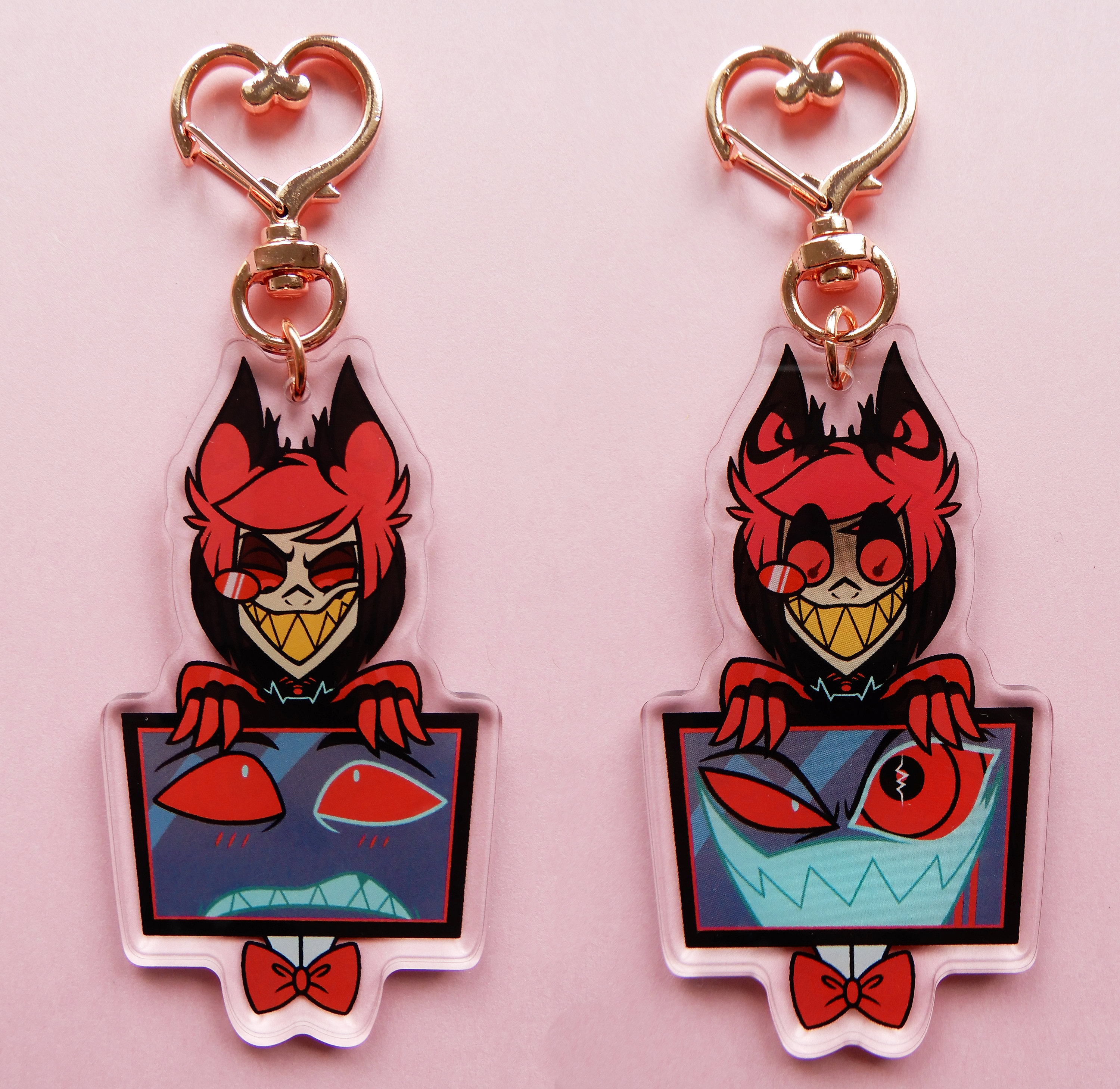 Hazbin Hotel Ship Acrylic Keychains Doublesided Charms Huskerdust ...