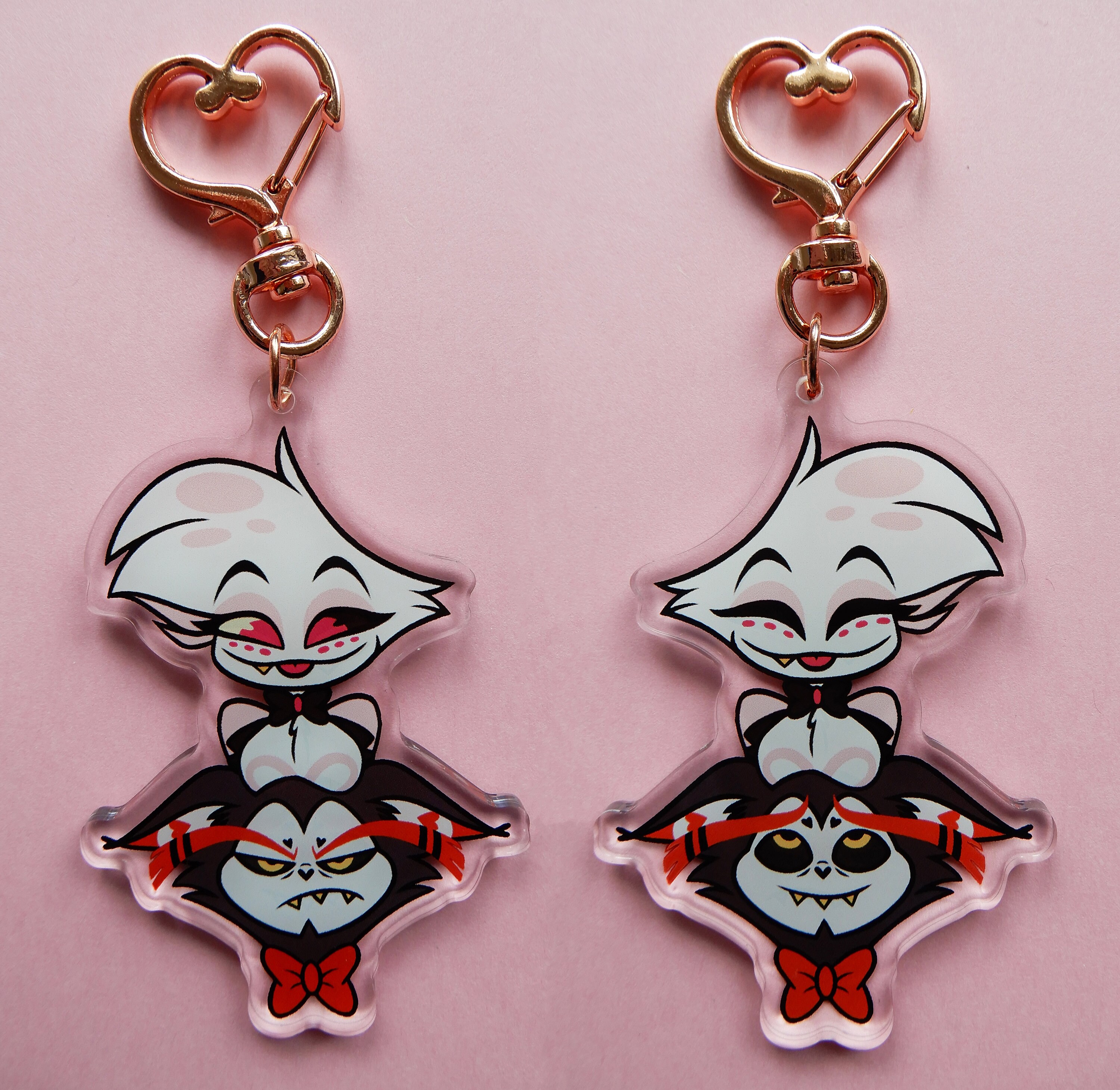 Hazbin Hotel Ship Acrylic Keychains Doublesided Charms Huskerdust ...