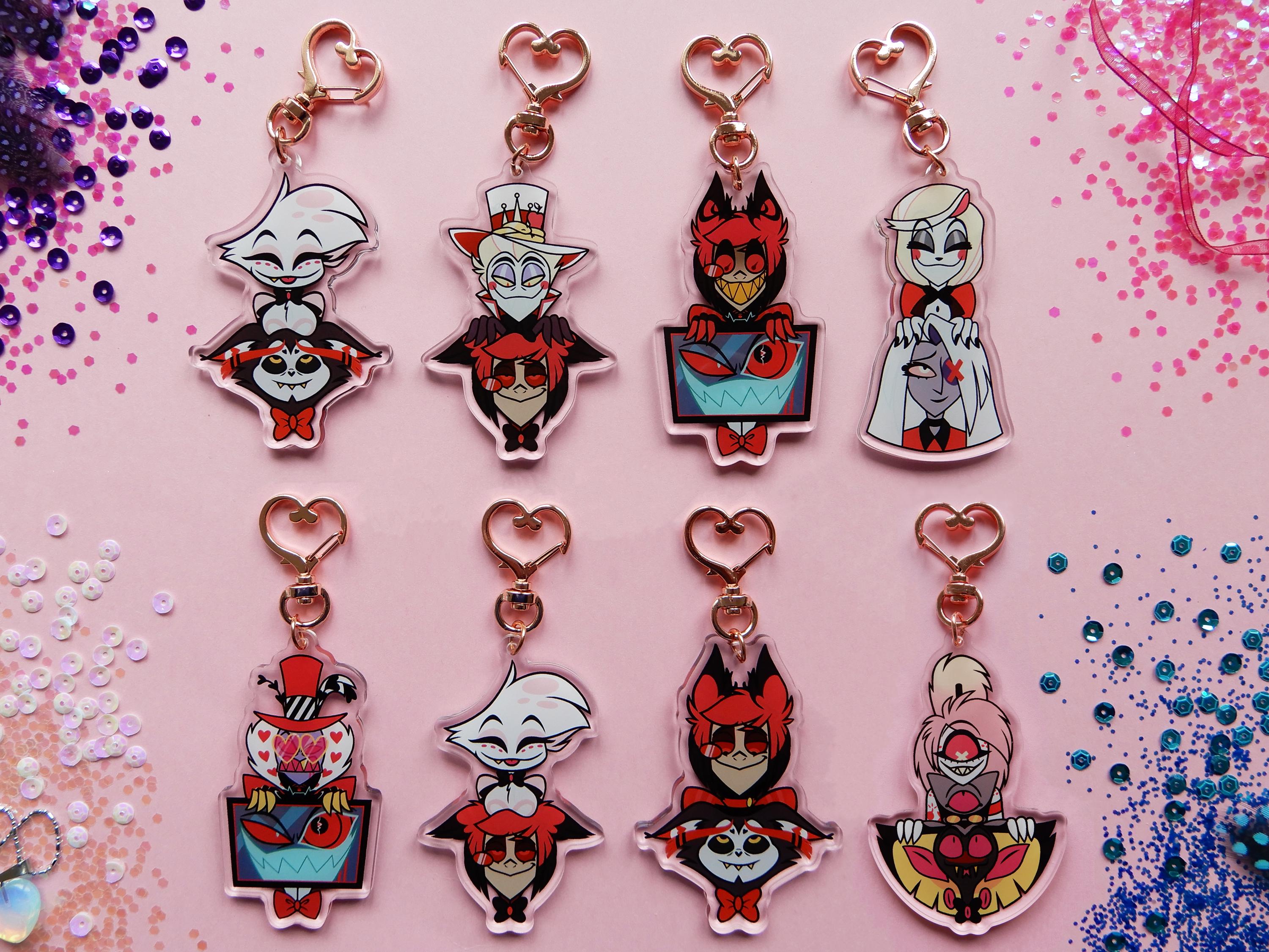 Hazbin Hotel Ship Acrylic Keychains Doublesided Charms Huskerdust ...