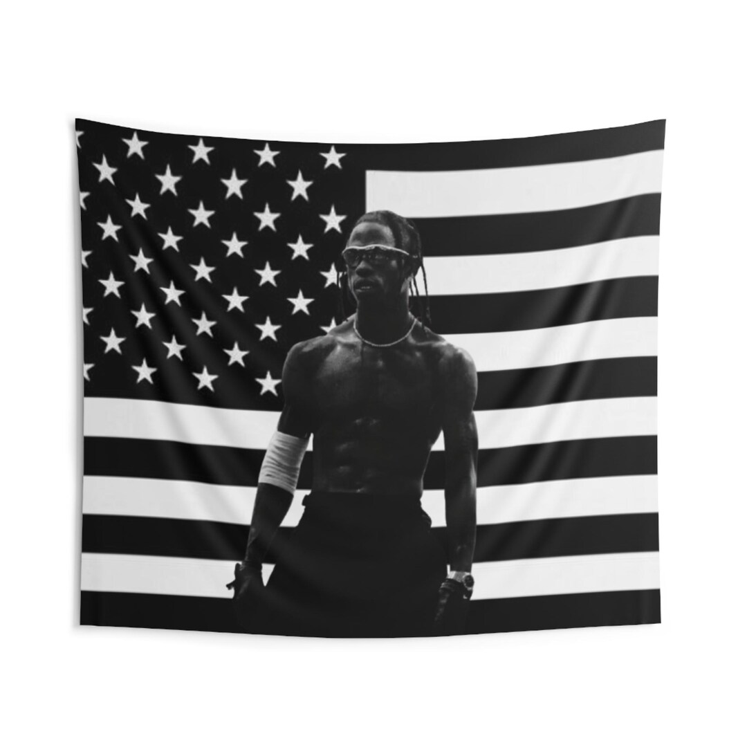 Travis Scott American Flag Opium Aesthetic Fashion Gifts Room Decor ...