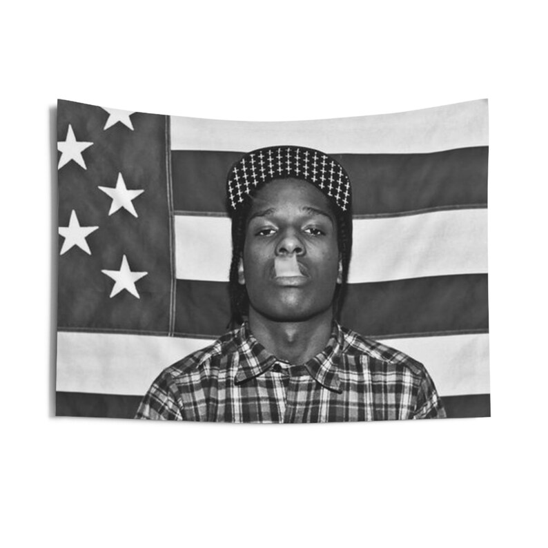 ASAP Rocky American Flag Opium Aesthetic Fashion Gifts Room Decor Wall ...
