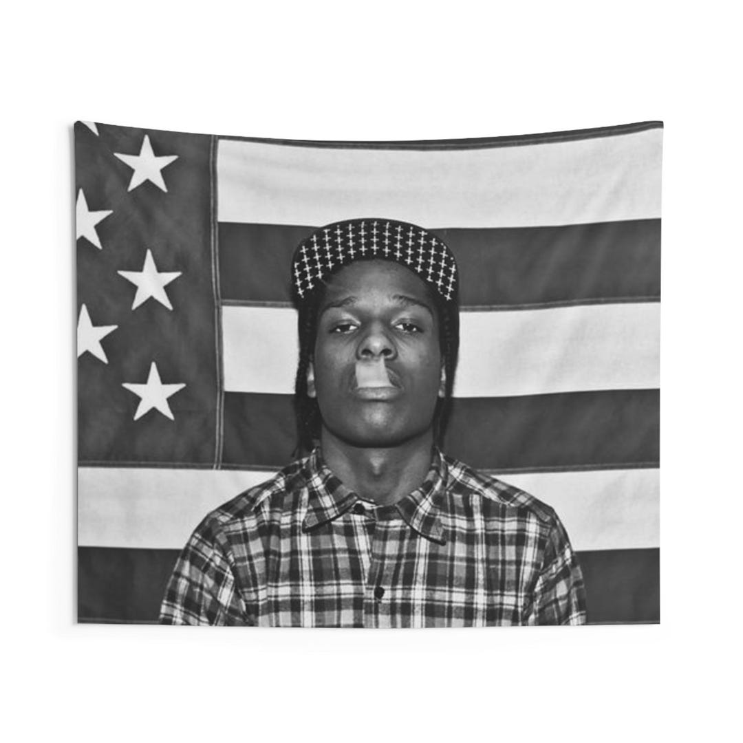 ASAP Rocky American Flag Merch Fan Gifts Aesthetic Wall Decor Trendy ...