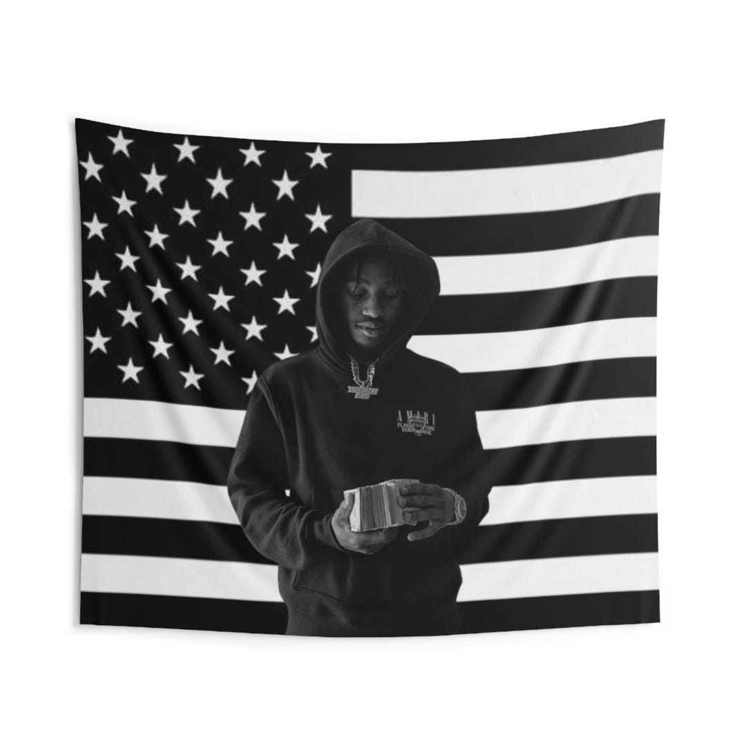 Lil Tjay American Flag Merch Fan Gifts Aesthetic Wall Decor Trendy Y2k ...