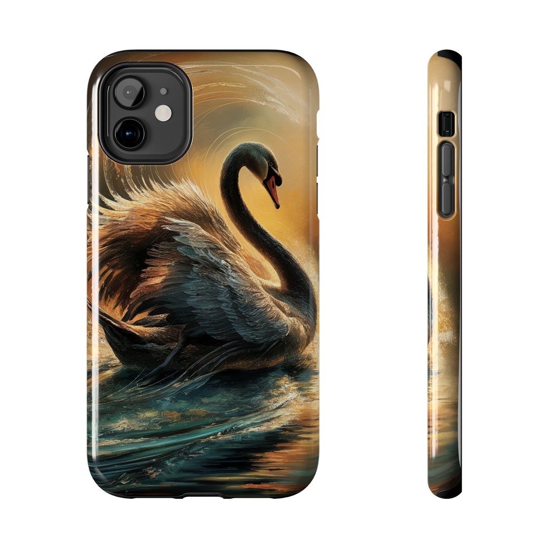 Animals Collection Swan Dual Layer Case iPhone Samsung Galaxy - Etsy