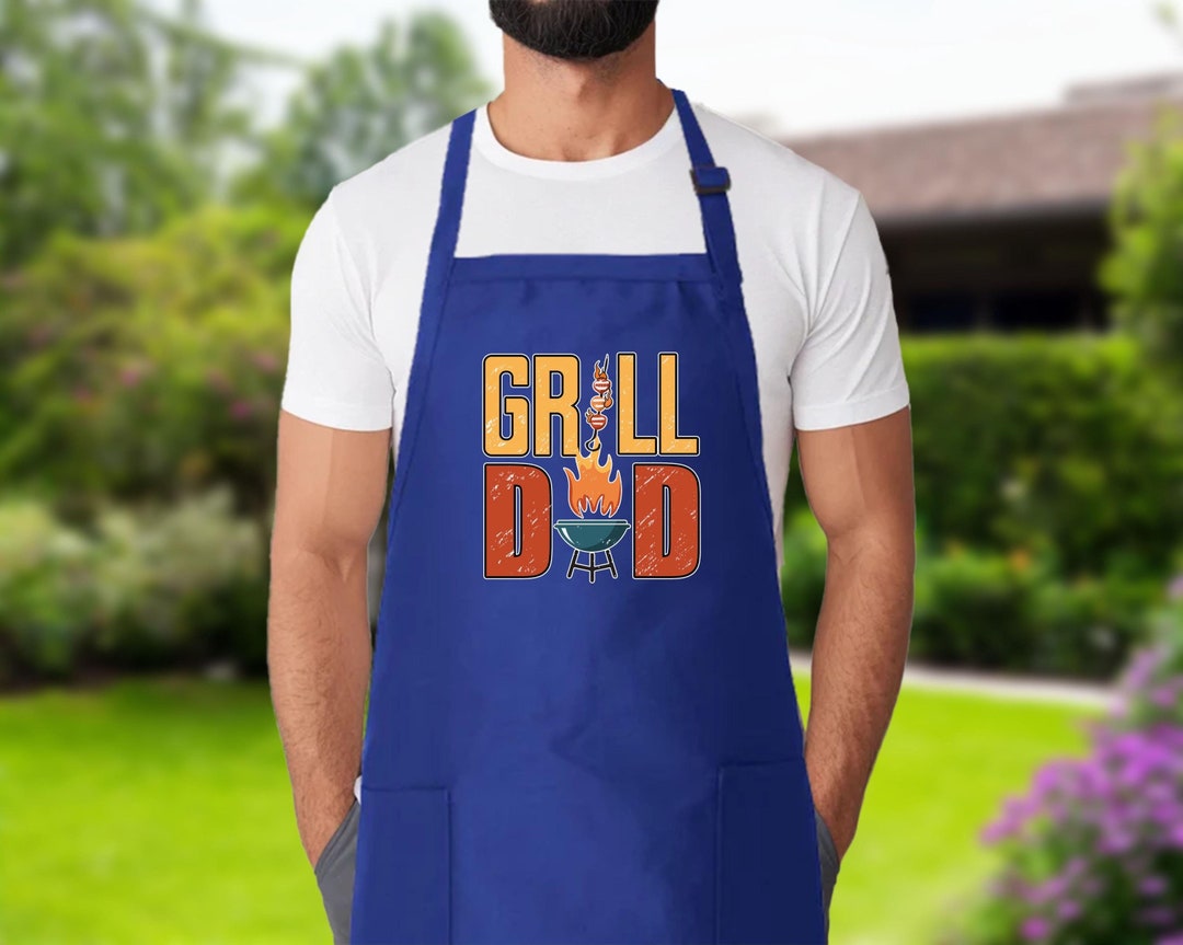 Grill Dad Apron, Chef Apron, Yes Chef, Grill Apron, Kitchen Gift, Chef ...