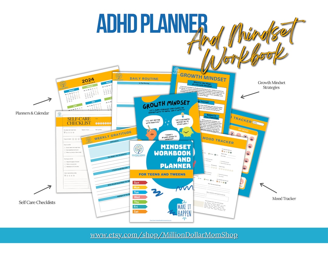 ADHD Planner and Mindset Workbook - Etsy