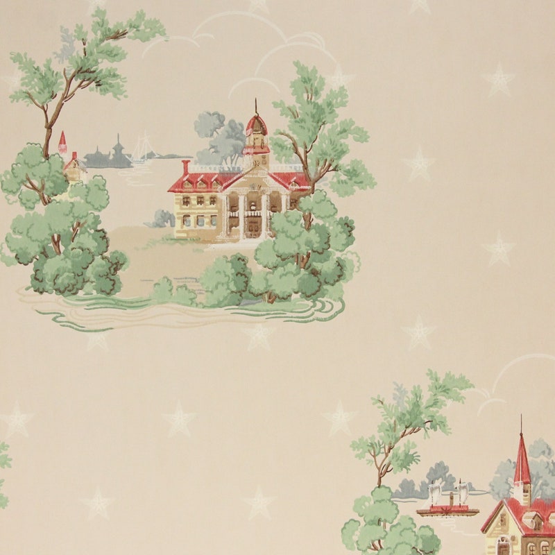 Colonial Wallpaper - Etsy
