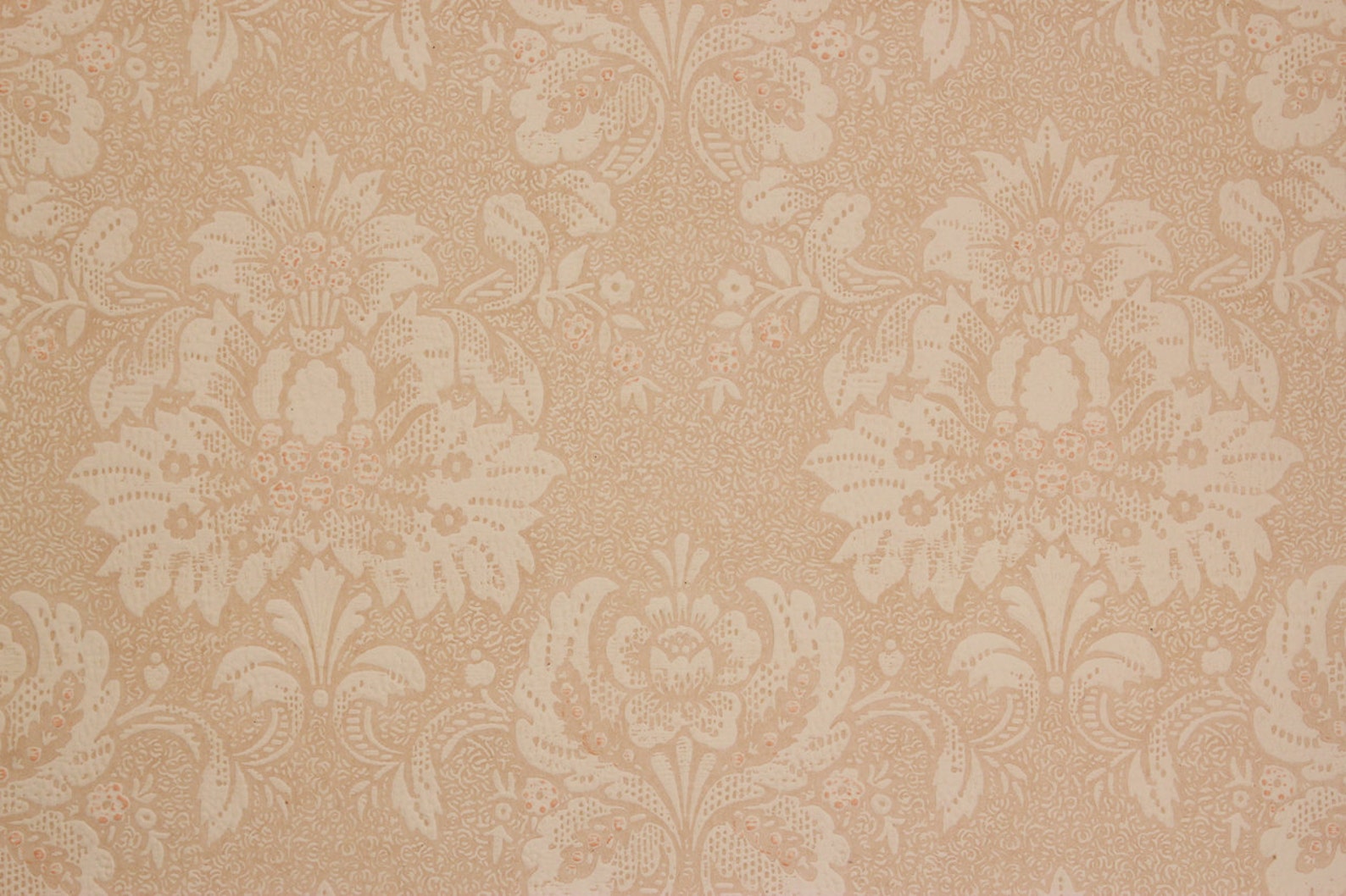 1930s Vintage Antique Wallpaper Textured off White Damask on | Etsy