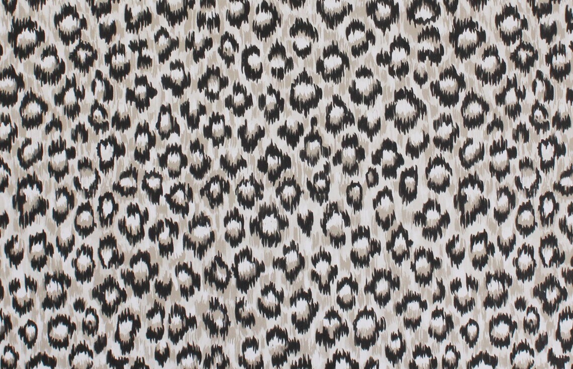 1980s Vintage Wallpaper Black Leopard Print by the Yard | Etsy