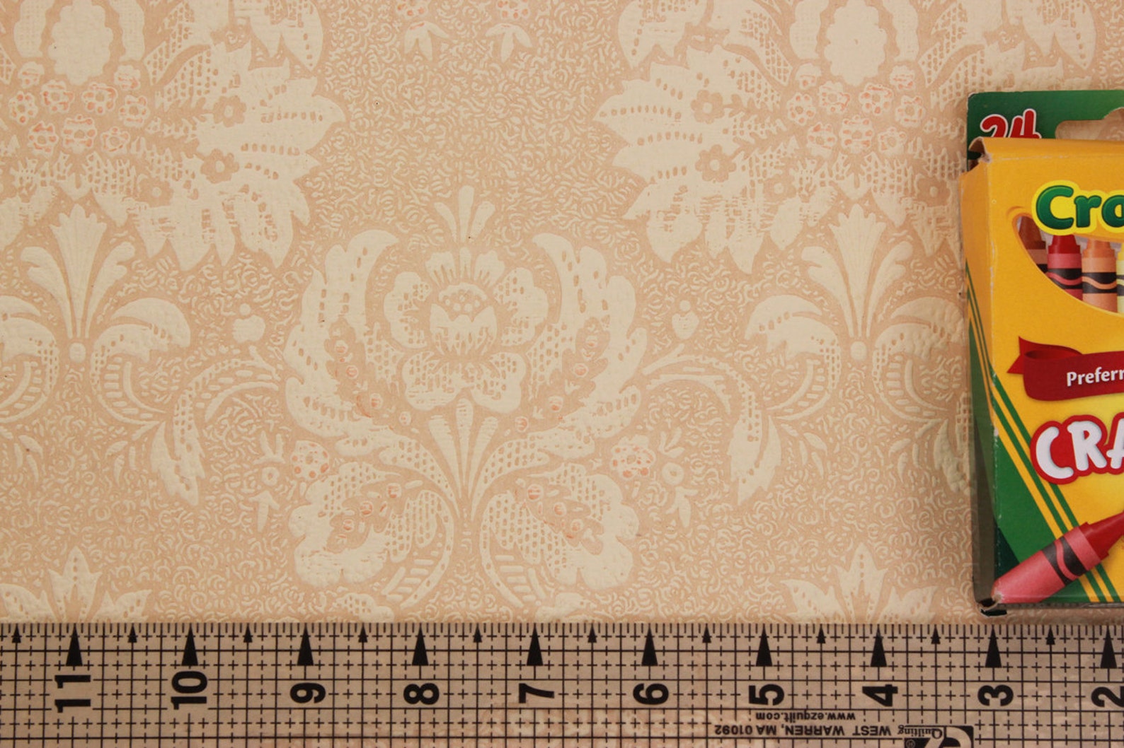 1930s Vintage Antique Wallpaper Textured off White Damask on | Etsy