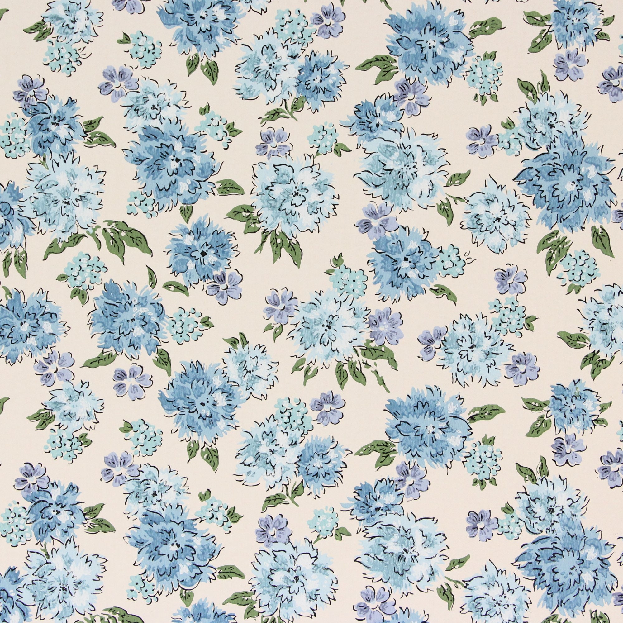 Blue Vintage Pattern
