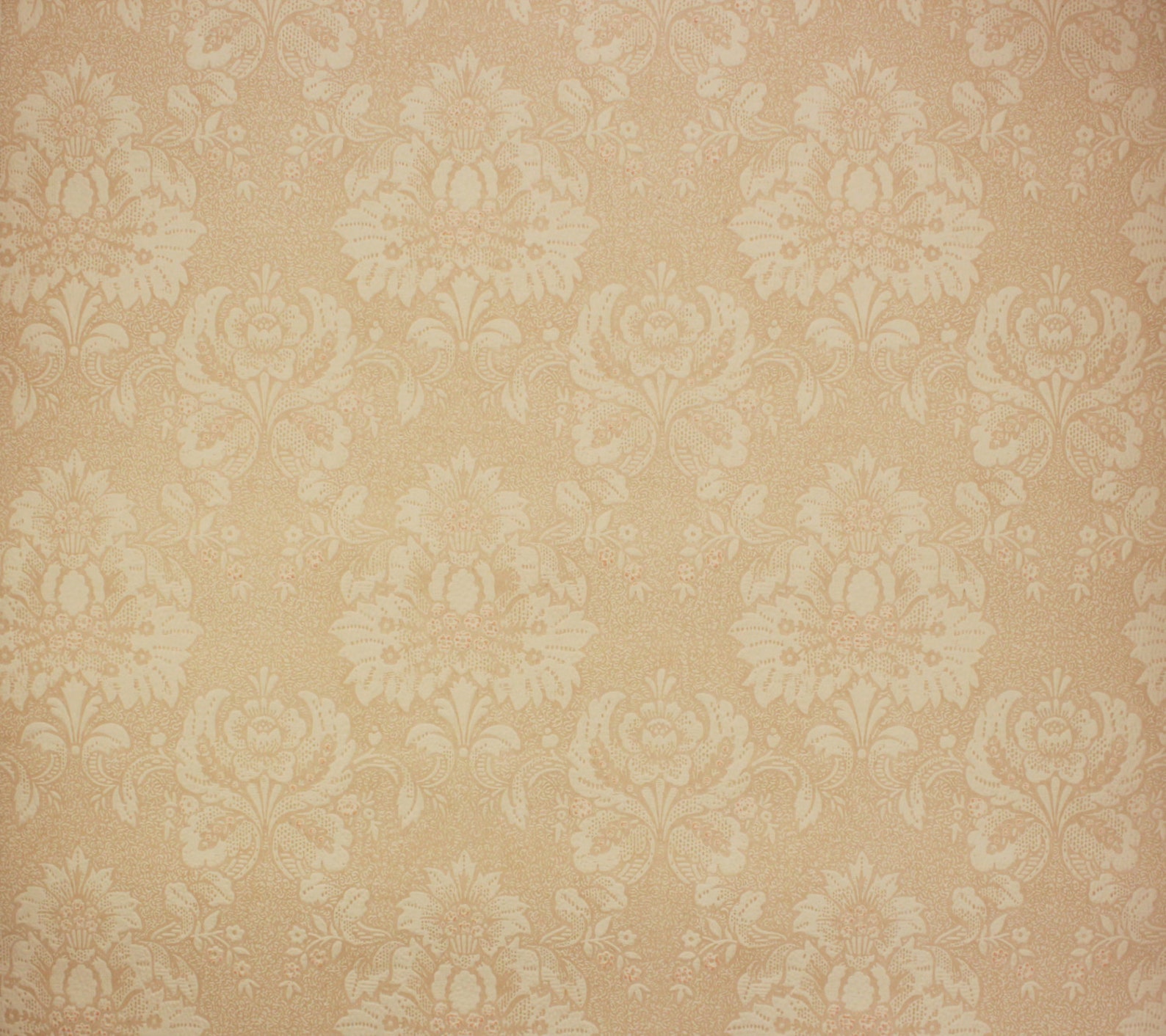 1930s Vintage Antique Wallpaper Textured off White Damask on | Etsy