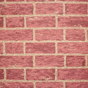 1970s Vintage Wallpaper Red Brick Pattern by the Yard | Etsy
