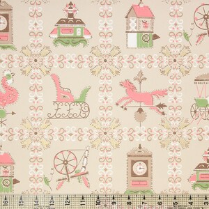 1950s Vintage Wallpaper Folk Art Rooster Antique Clock on - Etsy