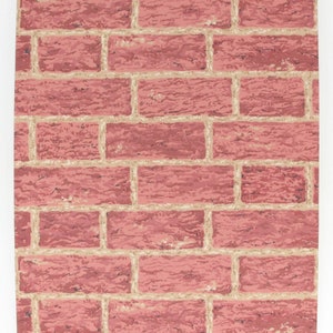 1970s Vintage Wallpaper - Red Brick Pattern, Sold by the Yard - Etsy