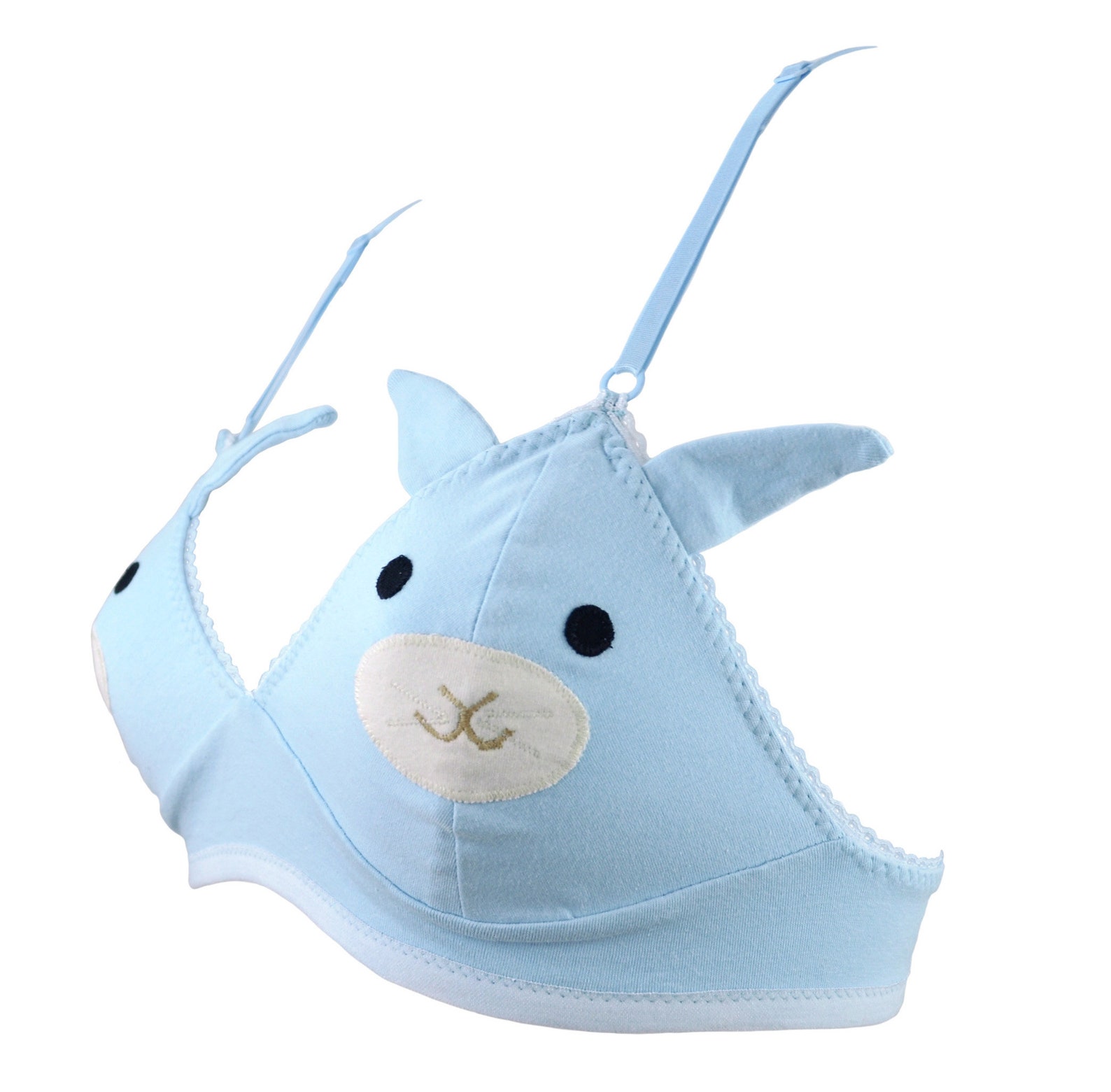Blue Bunny Bra With Ears Cute Lingerie | Etsy