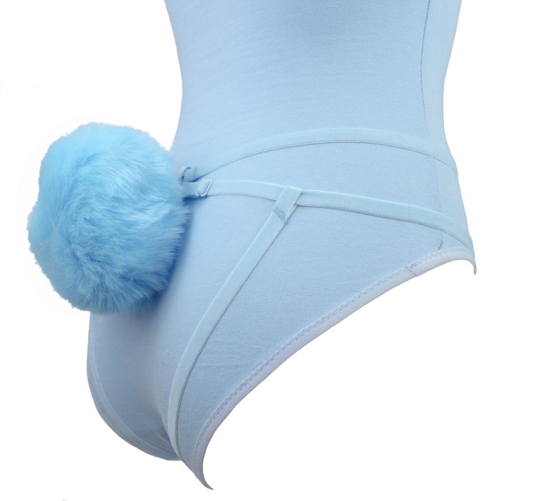 Blue Bunny Bodysuit With Detachable Harness Fluffy Tail - Etsy UK