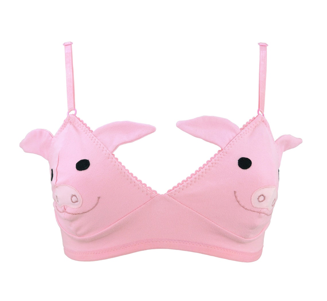 Pig Face Bra With Ears Cute Lingerie - Etsy