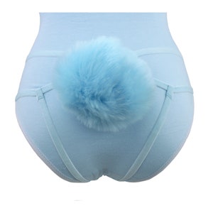 Blue Bunny Bodysuit With Detachable Harness Fluffy Tail - Etsy